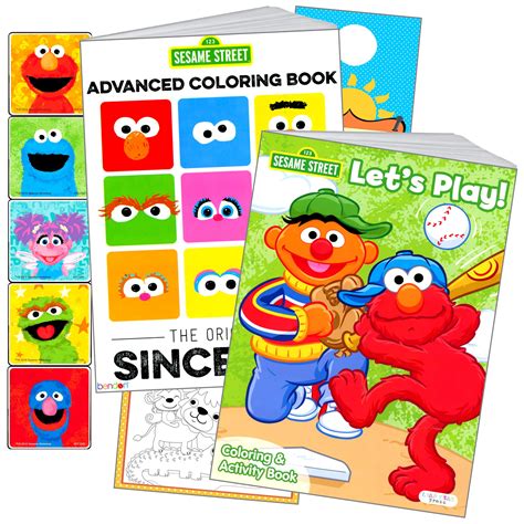 Bendon Sesame Street Coloring Stickers Activity Set Coloring Books