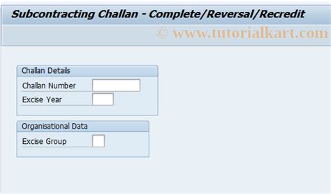 J1IF13 SAP Tcode Challan Complete Reverse Recredit
