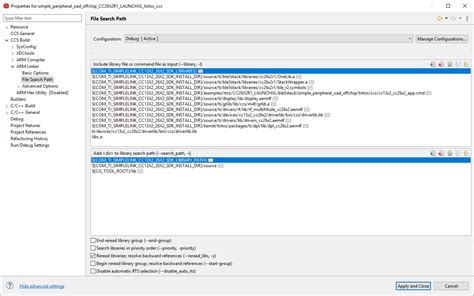 Cc2642r Linker Cmd File Error In Simpleperipheraloadoffchipcc26x2r1launchxltirtosccs