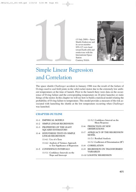 11simple Linear Regression And Correlation