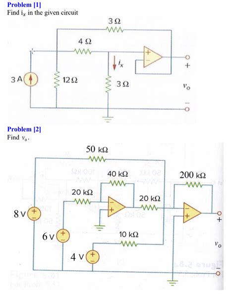 Solved Problem 1 Find Ix In The Given Circuit Problem 2 Chegg Com
