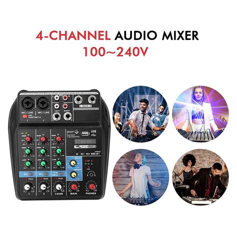 Teyun A4 A6 A8 Saluran Profesional Portabel Mixer Suara 45 Off