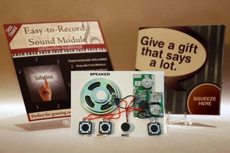 Push Button Sound Modules Gift Tags