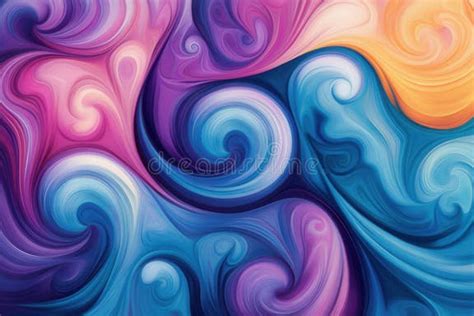 Colorful Swirling Patterns Create A Vibrant Abstract Background With A Modern Design Showcasing