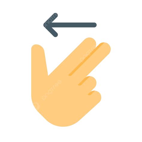 Finger Swipe Clipart Hd Png Swipe Left Gesture Finger Hand Round Fingers Arrow Png Image For
