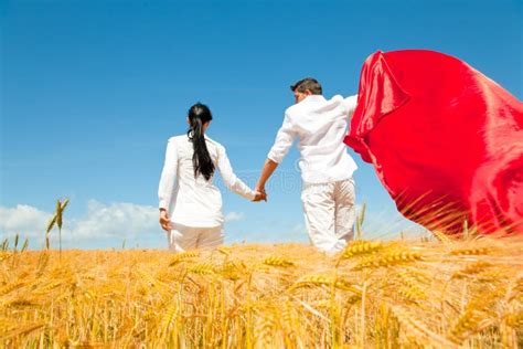 Couple Field Stock Image Image Of Landscape Natural 9836685