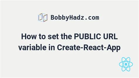 How To Set The Public Variable In Create React App Bobbyhadz