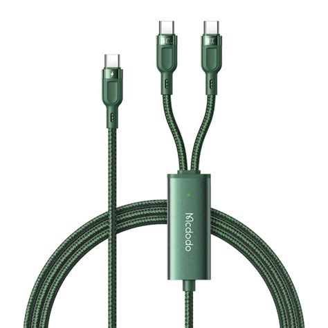 100W USB C ถง Multi สายชารจ 2 in 1 USB C ถง USB C PD ประเภท C Braided Fast สายชารจ SYNC