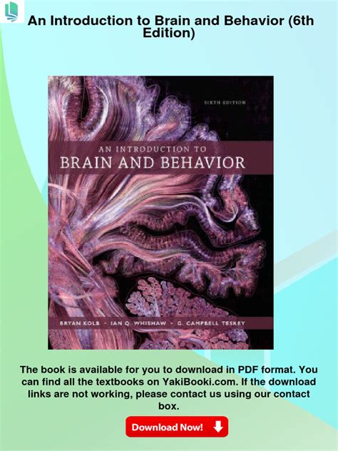 An Introduction To Brain And Behavior 6th Edition Pdf