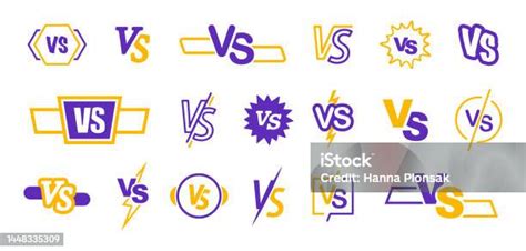 대 로고 세트 Vs 문자 경쟁 기호입니다 스포츠 게임 전투 레슬링 경기 결투에 대한 Vs 기호 벡터 그림입니다 Championship에 대한 스톡 벡터 아트 및 기타 이미지