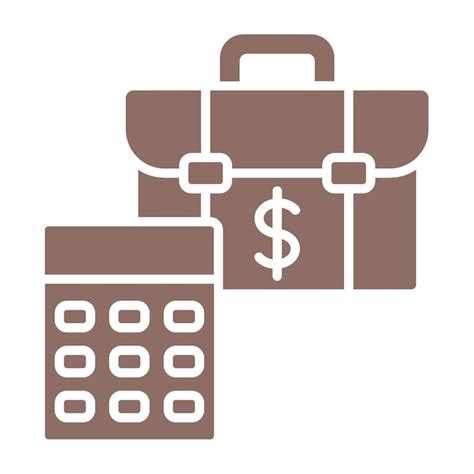 회계 아이콘 프리미엄 벡터