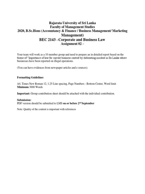 Assignments 2 Law Pdf