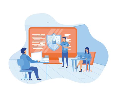 Data Protection Concept Data Security And Privacy And Internet Security Flat Vector Modern