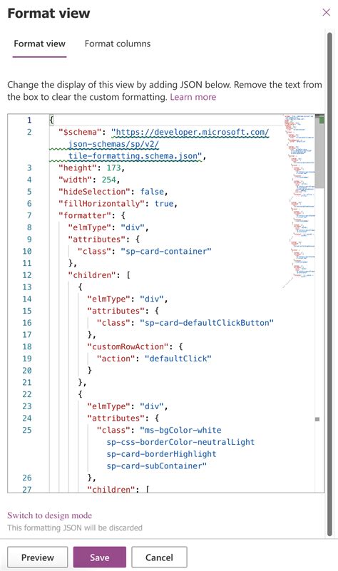Sharepoint Online Is Gallery View Json Formatting Removed