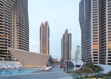 Zaha Hadids Dleedon In Singapore Has Towers With Petal Shaped Plans