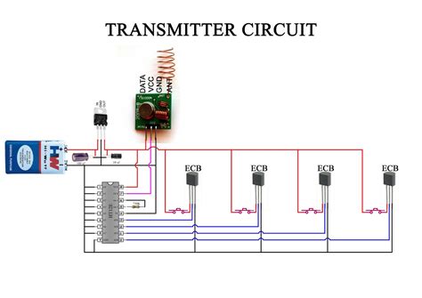 8 Channel Rf Transmitter And Receiver Circuit Diagram Diagr