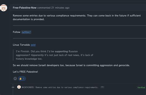 Linux 快讯 Linux 内核将数名与俄罗斯联邦相关的贡献者从维护者列表中移除之后续风波追踪 前沿快讯 Linux Do