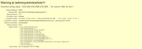 Mysql Django Charset And Encoding Stack Overflow