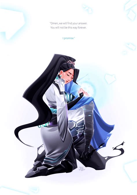 I Know That Originally Sova Says These Lines To Omen But I Just Wanted To Draw Him With Sage