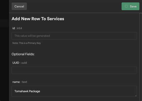 Add New Table Row Hangs With Empty Uuid Field · Issue 561 · Supabase