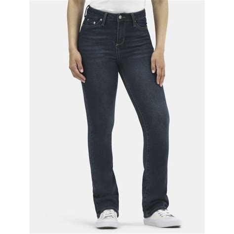 No Boundaries Womens Mid Rise Bootcut Jeans 32” Inseam Stretch Denim
