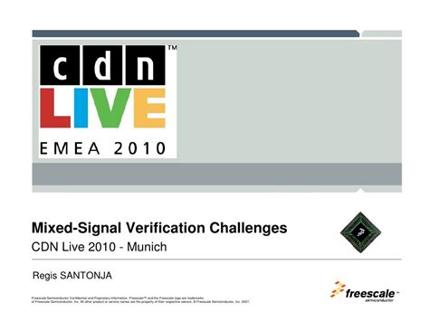 Mixed Signal Verification Challenges Slides