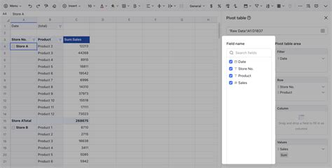 Use Fields In Pivot Tables