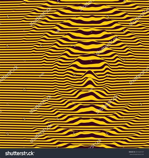 Waveform Background Dynamic Visual Effect Surface Stock Vector Royalty Free 651024157