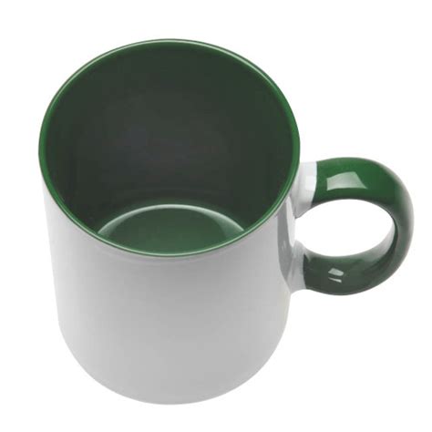 Горнятко керамічне з кольоровою серединкою та ручкою 330 мл з нанесенням логотипу у Львові Віктан