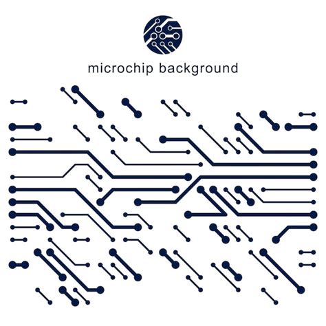 Premium Vector Futuristic Cybernetic Scheme Vector Motherboard