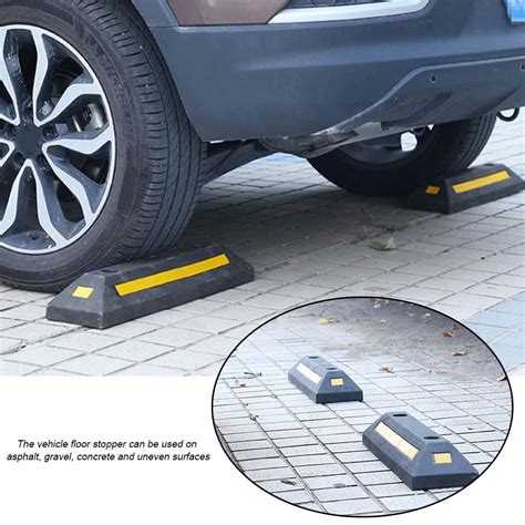 Heavy Duty Rubber Parking Stopper Parking Limiter Car Parking Wheel