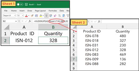 Vlookup Different Worksheet