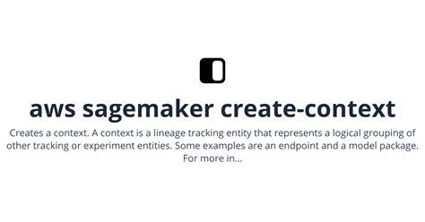 aws sagemaker create context fig