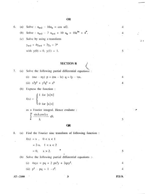 Engineering Mathematics Iii 3ks01 K A F L I
