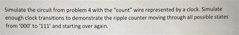 Solved Design A Block Diagram Simulation Of A Bit Ripple Chegg