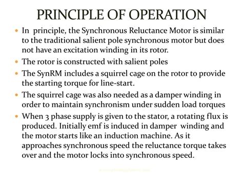 Synchronous Reluctance Motor Working Principle