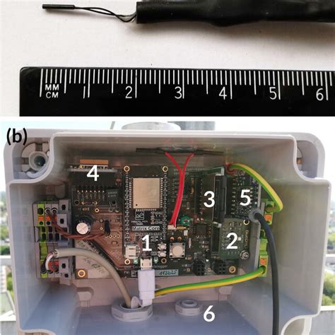 A Ntc Thermometer With Scale For Reference And B Logger Main Board Download Scientific