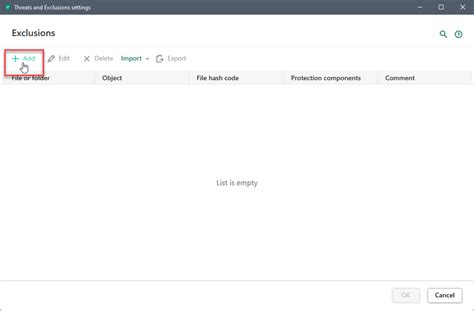 Adding Application Exception To Kaspersky Firewall
