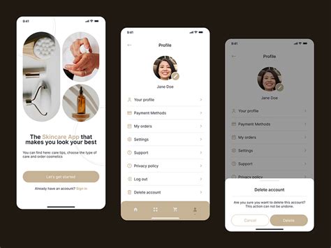 Daily Ui 910 Profile And Confirmation Popup By Nastya Gushchina On