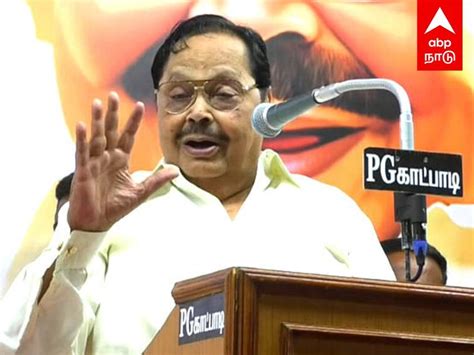 Durai Murugan Speech On Parliament Elections 2024 Latest News Watch