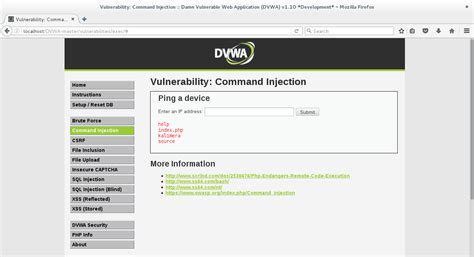 Php Command Injection DVWA Hard Difficulty Stack Overflow