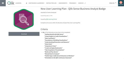 sneha kantipudi on linkedin businessanalyst internship smartinternz qlik badge