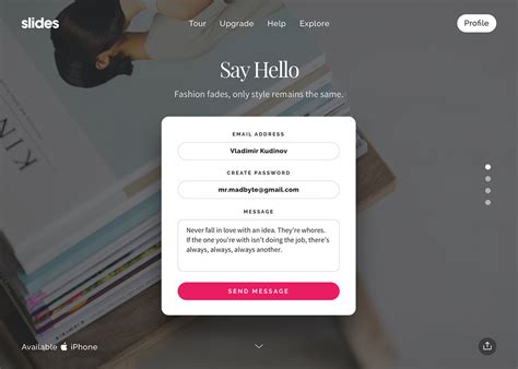 Slides Framework Make Stunning Web Presentations On Behance