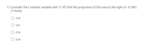 Solved Consider The T Random Variable With Df Find Chegg