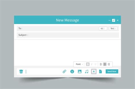 Free Vector Flat Design Blank Email Template
