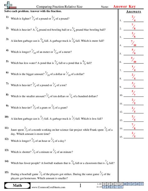 Multiplying Fractions Word Problems
