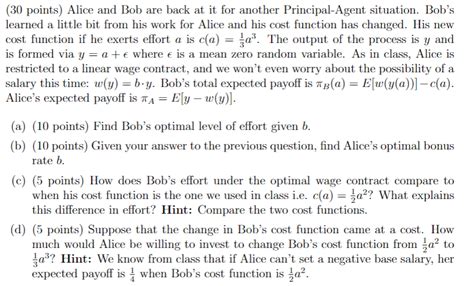 Solved Points Alice And Bob Are Back At It For Another Chegg Com