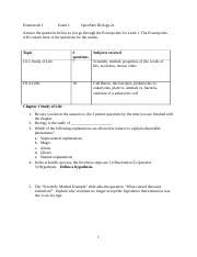Homework Exam Biology E Docx Homework Exam OpenStax Biology E Answer The