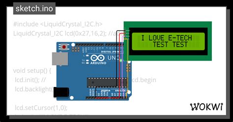 เขียนออกlcdเบื้องต้น Wokwi Esp32 Stm32 Arduino Simulator
