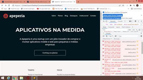 Arquivos Css Não Estão Funcionando Acessibilidade Web Parte 1